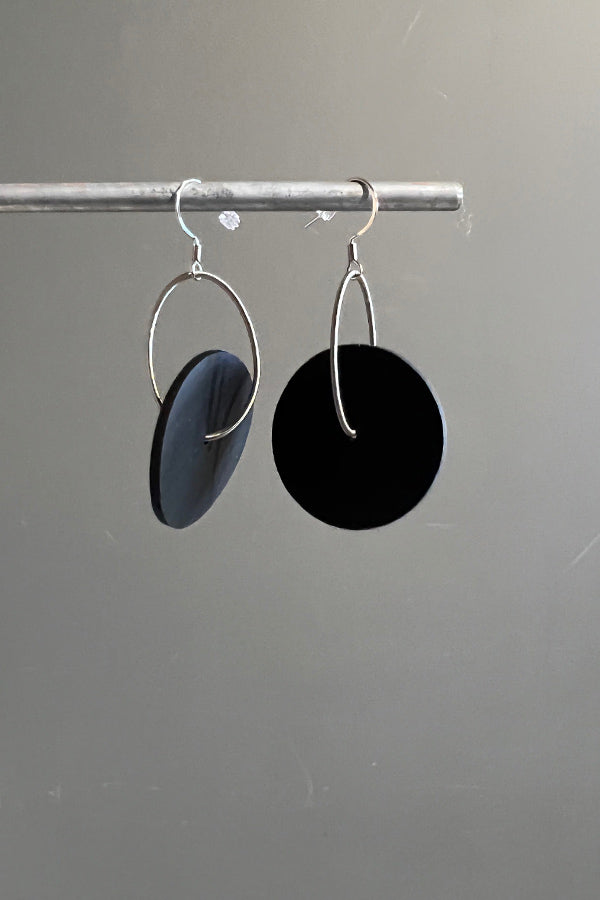 Rosalba Galati Black PVC Disc | Aniseed Boutique