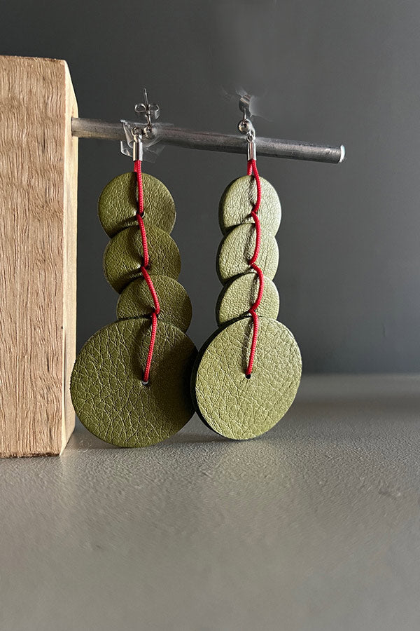 Rosalba Galati Green Disc Earrings | Aniseed Boutique