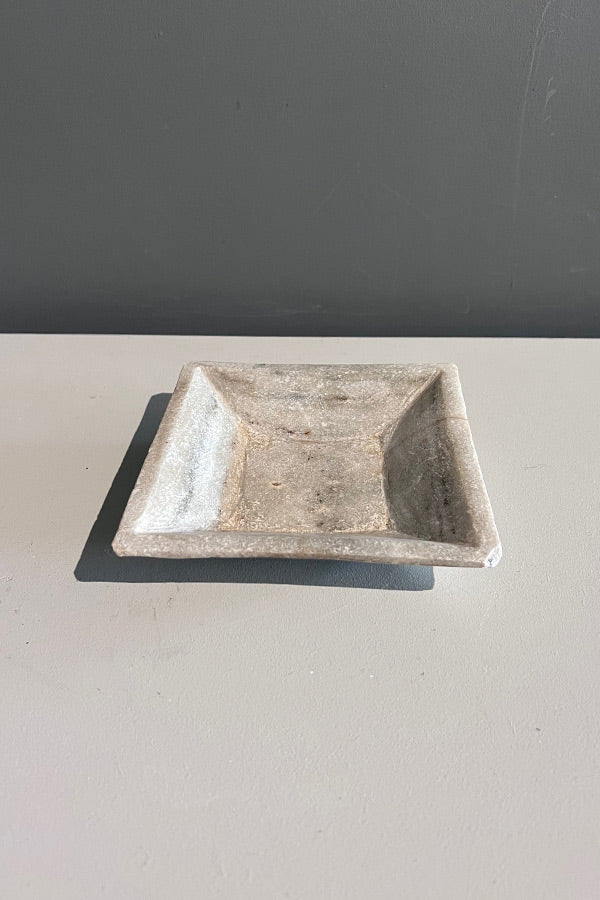 Small Square White Marble Dish | Aniseed Boutique